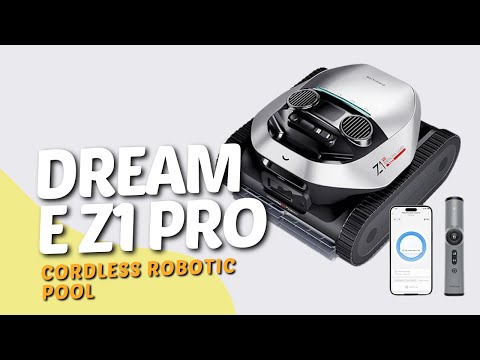 DREAME Z1 Pro Cordless Robotic Pool Cleaner – LiFi Remote, 8000 GPH Suction,