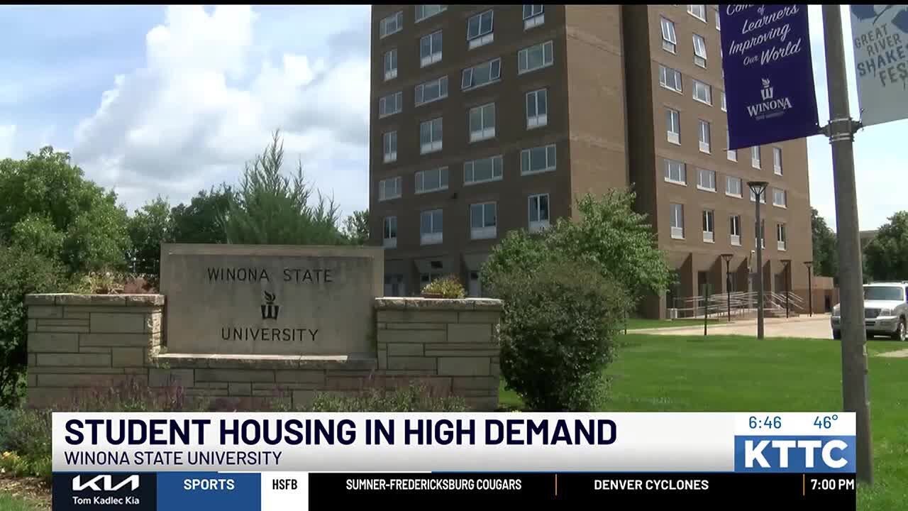 Winona State University dorms packed out with a surge of incoming freshmen