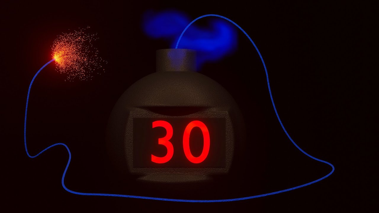 30 Second Timer Bomb 💣  3D Timer