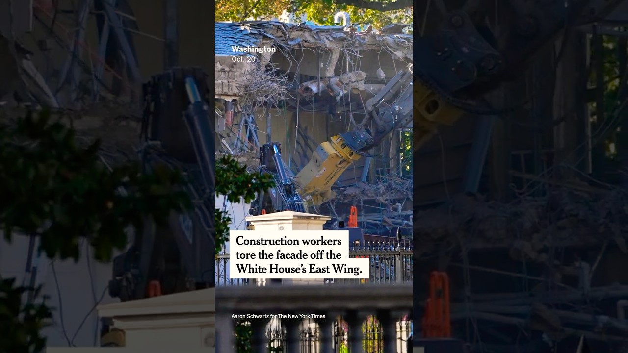 White House Demolishes Facade of East Wing to Build Trump’s Ballroom
