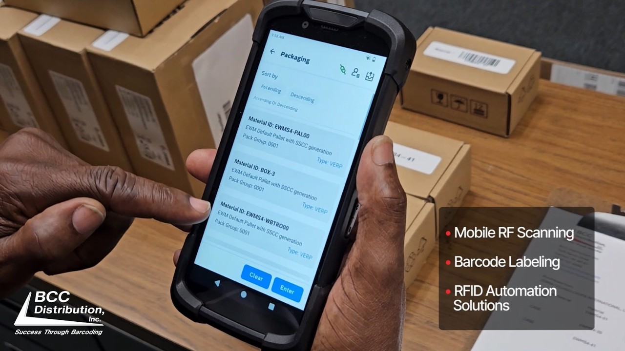 BCC Distribution and TranSEND featuring Zebra Barcode Technology