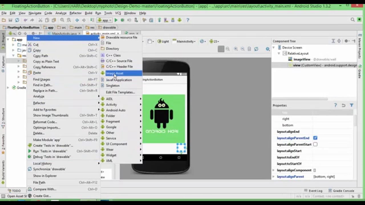 Floating Action Button Using Android Design Support Library