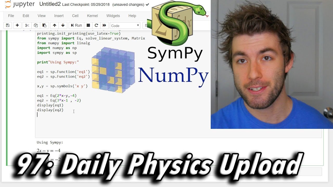 Solving Systems Of Equations Using Sympy And Numpy (Python)
