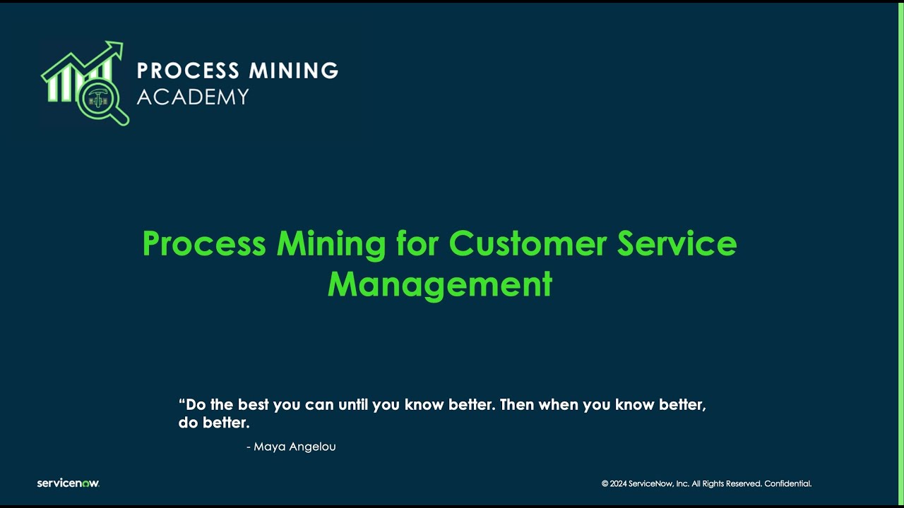 Process Mining Academy - Process Mining for Customer Service Management