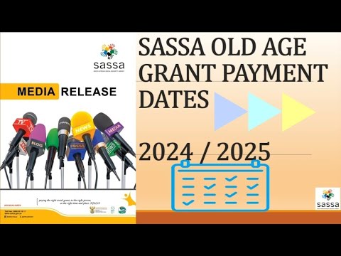 SASSA Old Age Grant Payment Dates 2024 and 2025