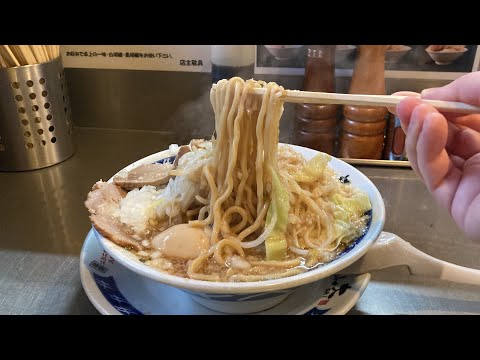 Heavy tonkotsu ramen with thick noodles at Ramen Dai