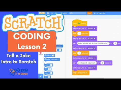 Scratch Coding Lesson 2 | How to make characters talk | Free Beginner Programming Class