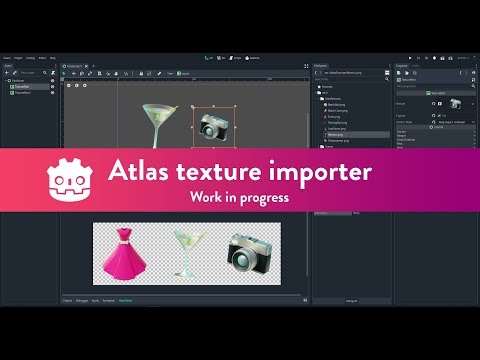 Godot atlas texture importer and editor WIP part 1