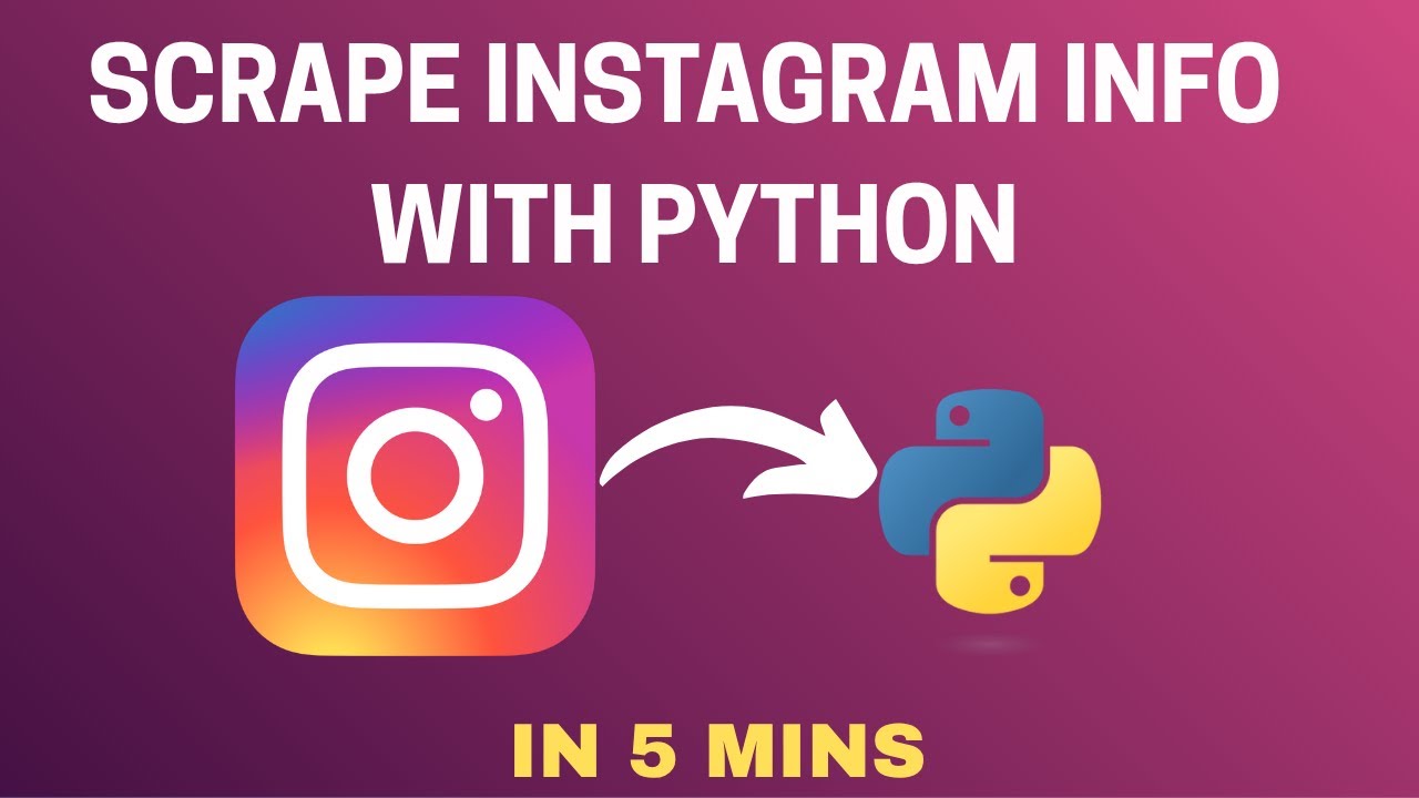 Get Instagram Profile Info with Python in 5 Minutes! (Instaloader Tutorial)