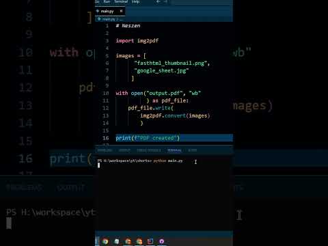 Convert Images into PDF Using Python!