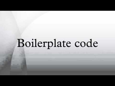 Boilerplate code