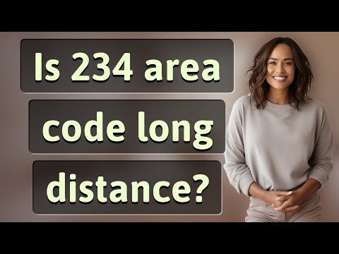 Is 234 area code long distance?