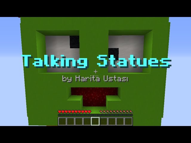 Talking Statues in One Chunk Minecraft Map