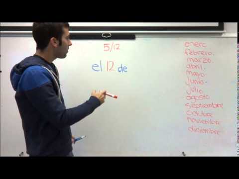 Writing Dates in Spanish