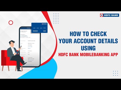 How to check your Account Details using HDFC Bank MobileBanking App