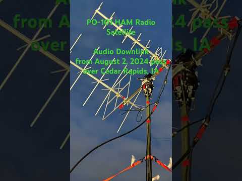 Incredible HAM Radio Satellite Downlink Audio! | PO-101