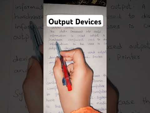 What is output devices? Example of output devices? #computereducation