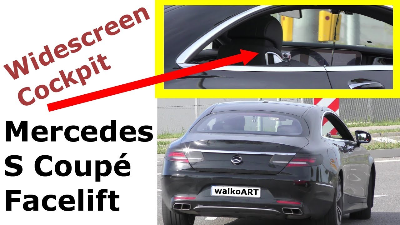 2019 Mercedes-Benz S-Class Coupe Spied With Widescreen Cockpit ...
