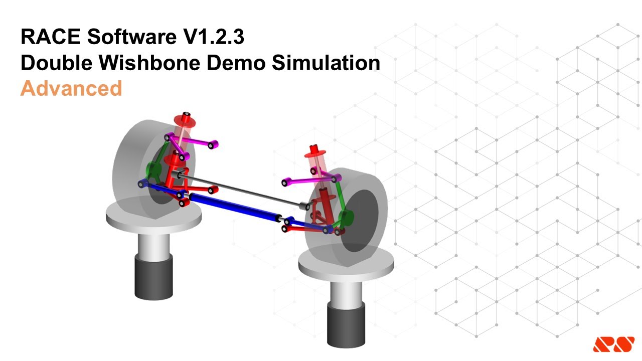 RACE Software - Double Wishbone Demo Simulation - Advanced Level - MBS / MBD K&C Analysis