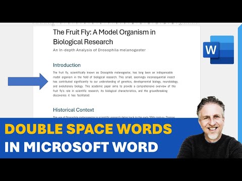 How To Double Space Words in Word