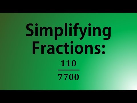 Simplifying Fractions: 110/7700