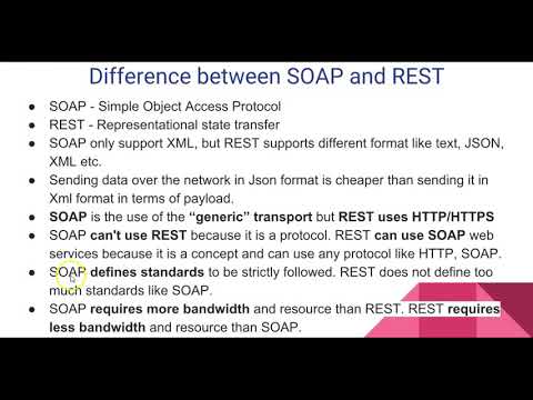 Difference between SOAP REST API