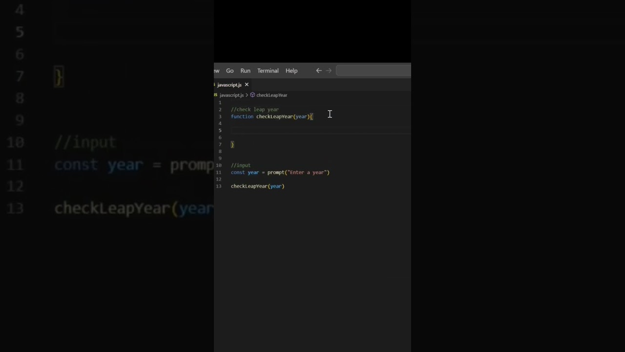 Check leap year in javascript #js #coding #python #react #leapyear #programing #javascript #shorts