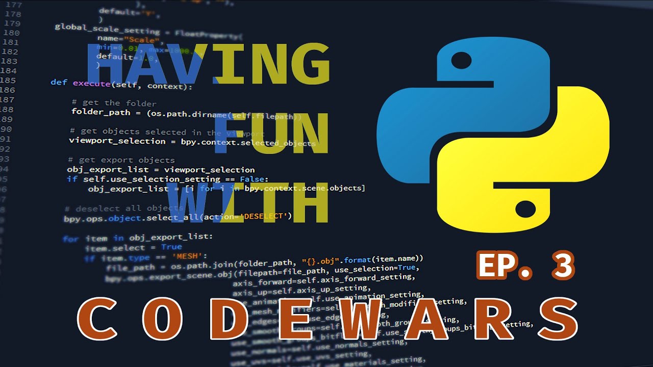 Having fun with Python on Codewars EP.3