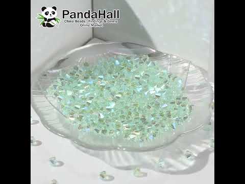Preciosa® Crystal Beads, Czech Crystal, Bicone , 50000 20000 Chrysolite AB #jewelry