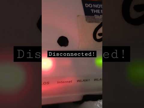 LOS RED NO INTERNET - Fiber Optic Cable Breaks #nointernetconnection #shorts