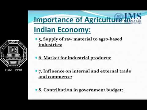 role of agriculture in indian economy part 2