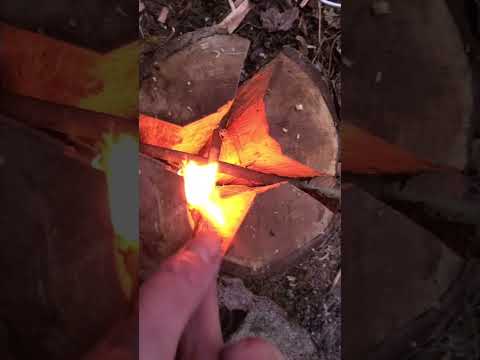 How to Make a Swedish Torch for Camping | 15 Minute Fun