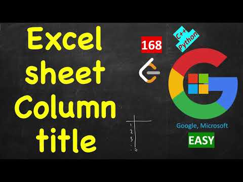 Learn Excel Sheet Column Title | LeetCode 168 | C Python - Mind Luster
