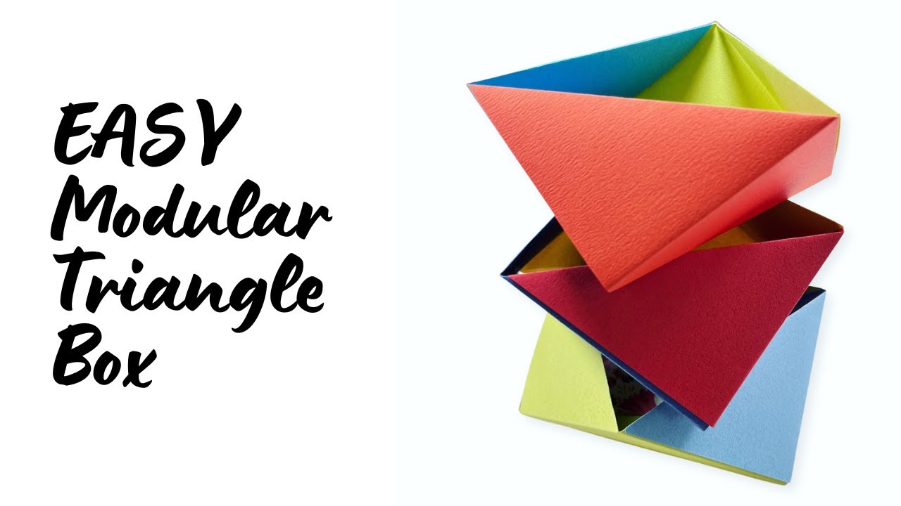 Really Easy Origami Modular Triangle Box