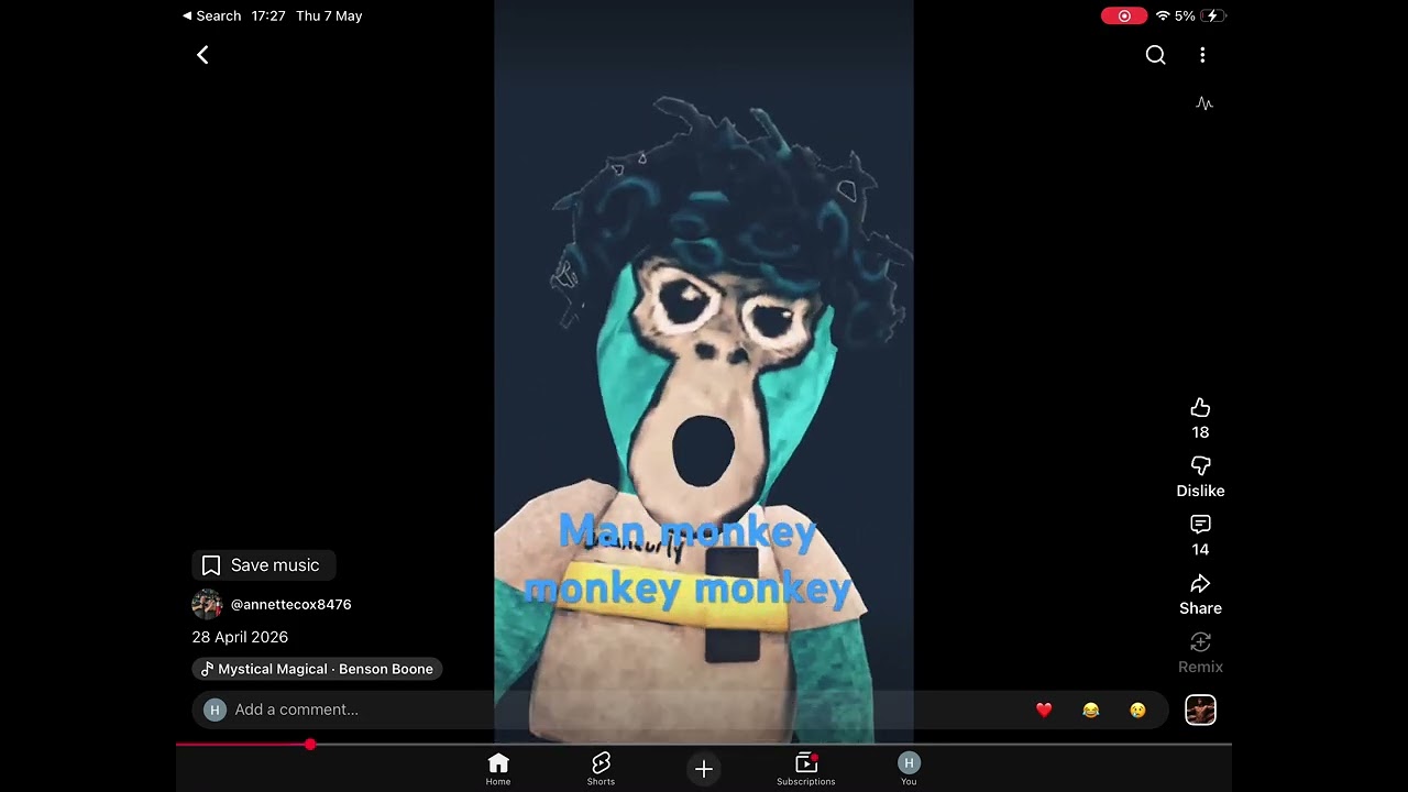 Man man monkey boob