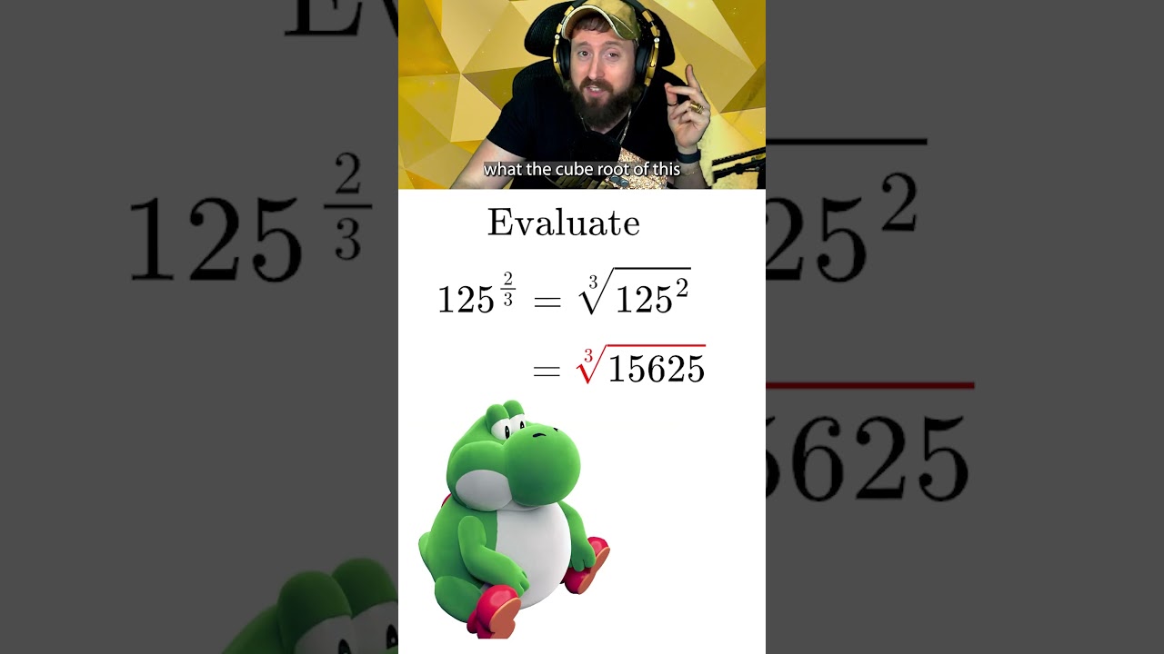 Rewriting Fraction (Rational) Exponents in Radical Form #maths #mathtutor #mathhacks #mathematics