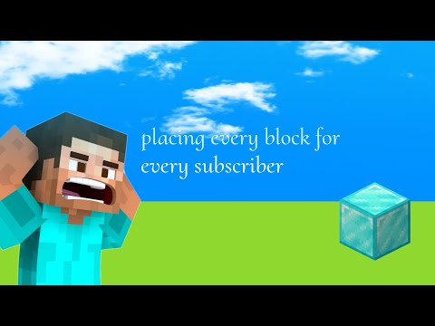 placing every block for a subscriber #minecraft #subscribe #fypシ