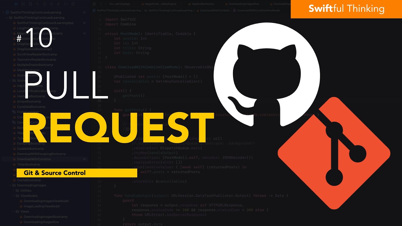 How to Create Pull Requests in Github and Xcode  | Git & Source Control #10