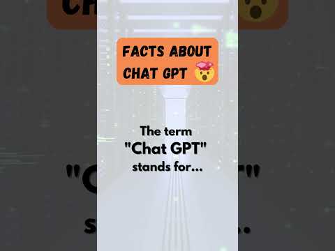 WHAT does CHAT GPT stand for?? I didn't know this! 🤯😯 #shorts