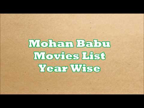 Mohan Babu Movies List In Telugu