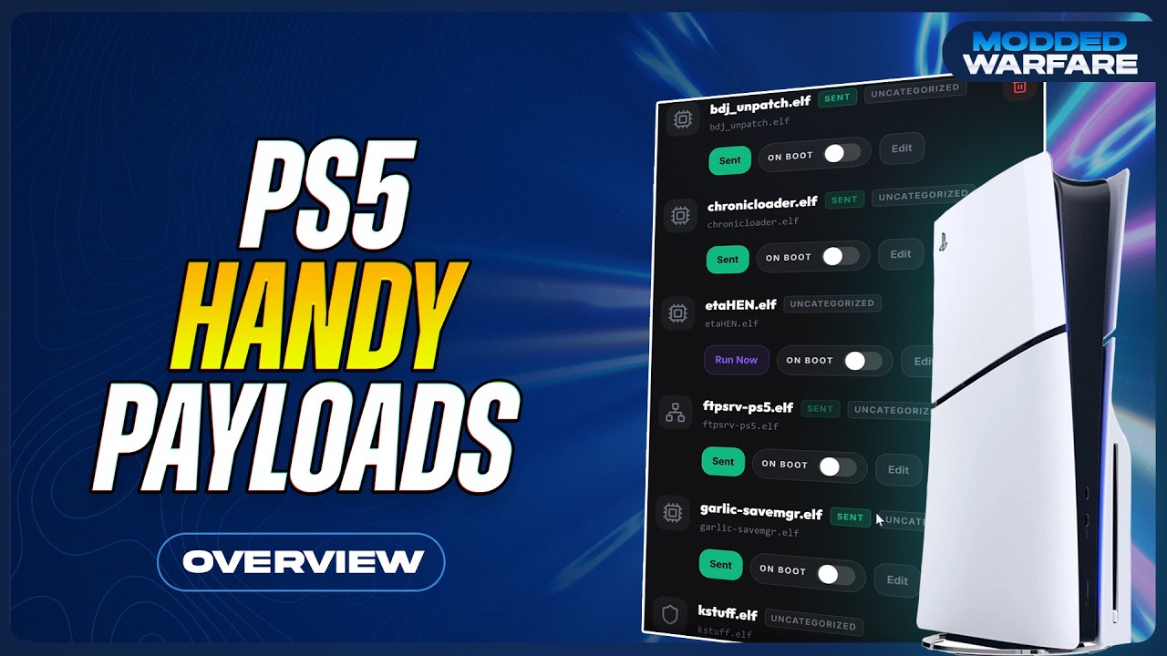 Handy Payloads to use on your Jailbroken PS5!