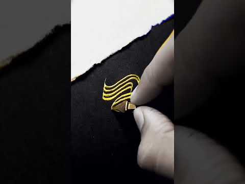 Golden Old English Letter S x broad edged nib