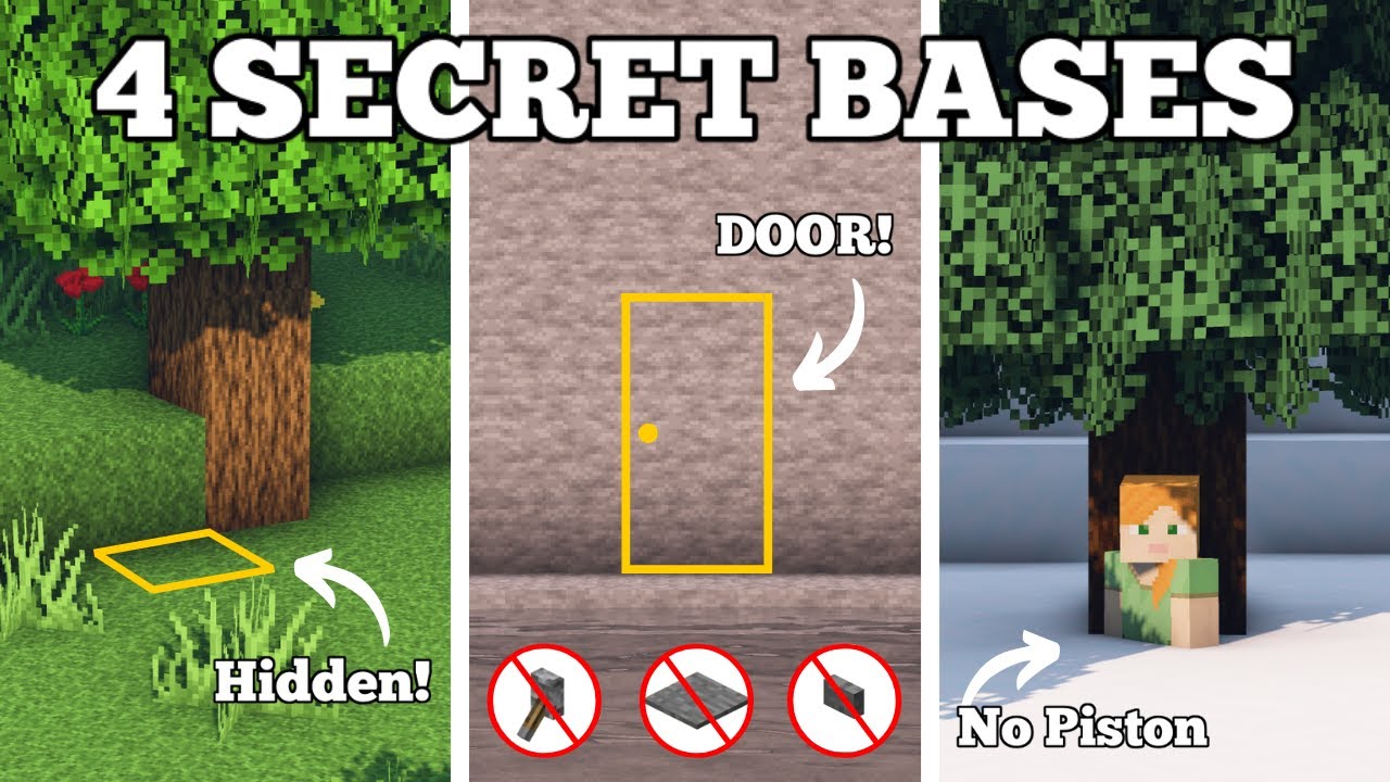6 Awesome Ways To Build Secret Doors In Minecraft (For your hidden base ...