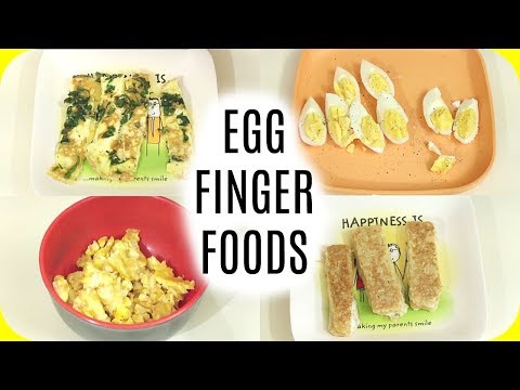 EGG FINGER FOOD snacks for toddlers and kids that are so easy to make