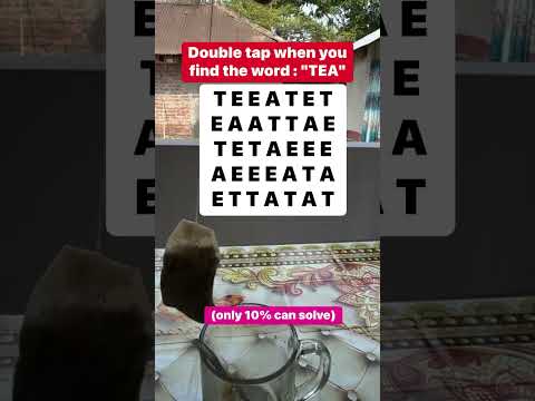 Find the word : "TEA" #brainteasers #search #find #puzzle