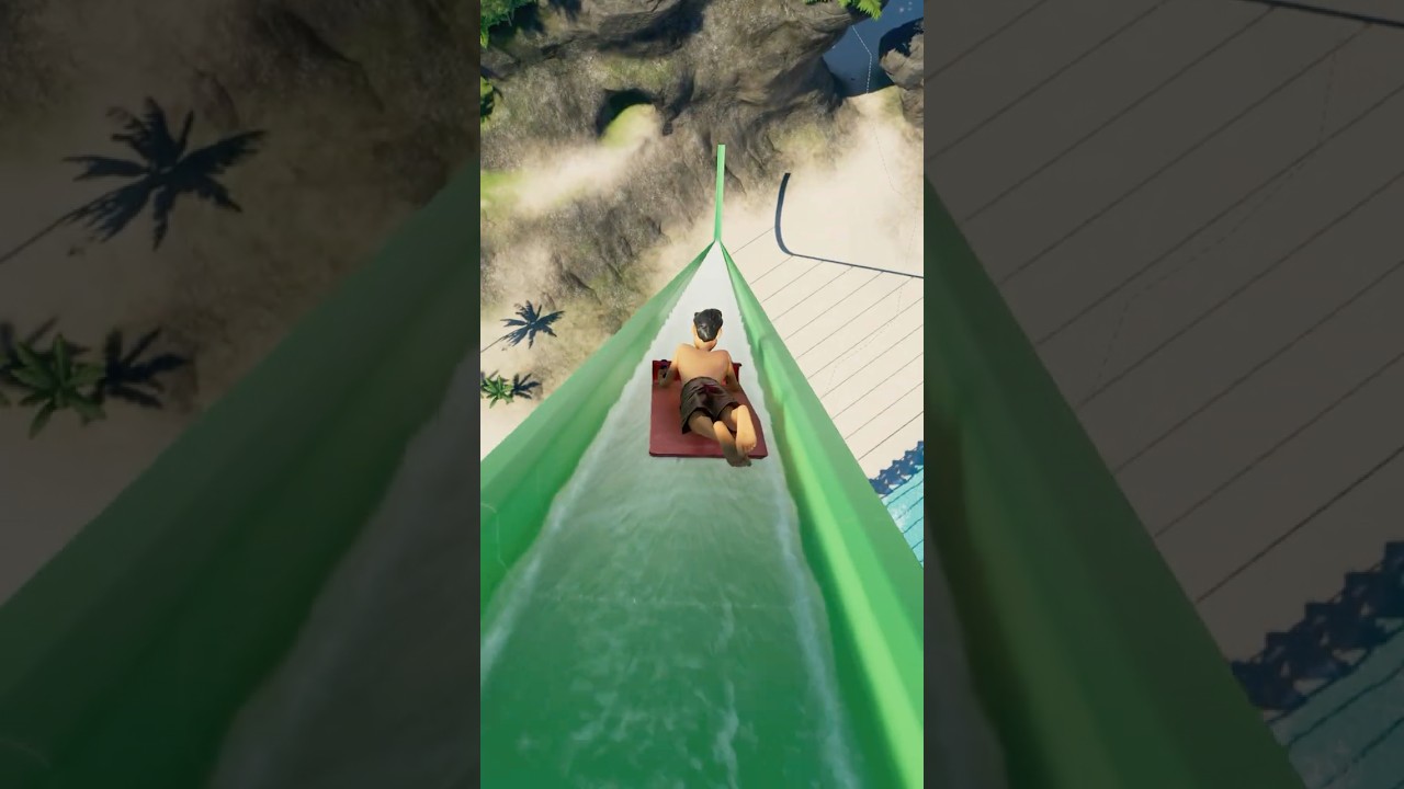 Who Builds a Slide Like This? – Planet Coaster 2 #waterslide #waterpark