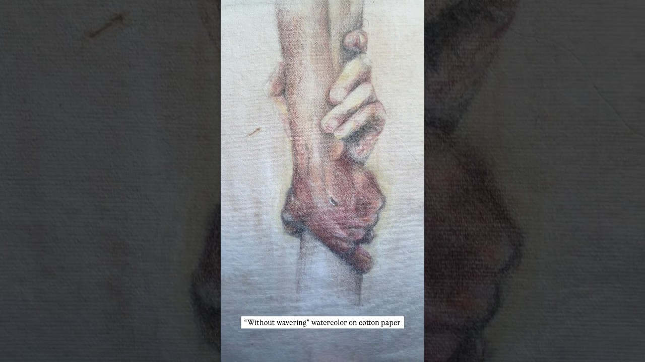 Jesus Christ holding onto to drowning person #christianartist watercolor painting #faithart