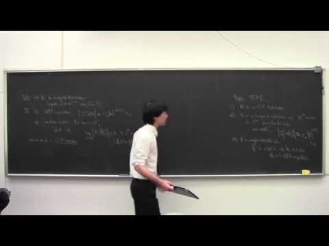 Functional Analysis Lecture 21 2014 04 10 L^p boundedness of Singular Integrals
