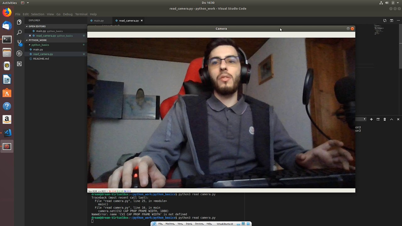 CAPTURE CAMERA in Python #3