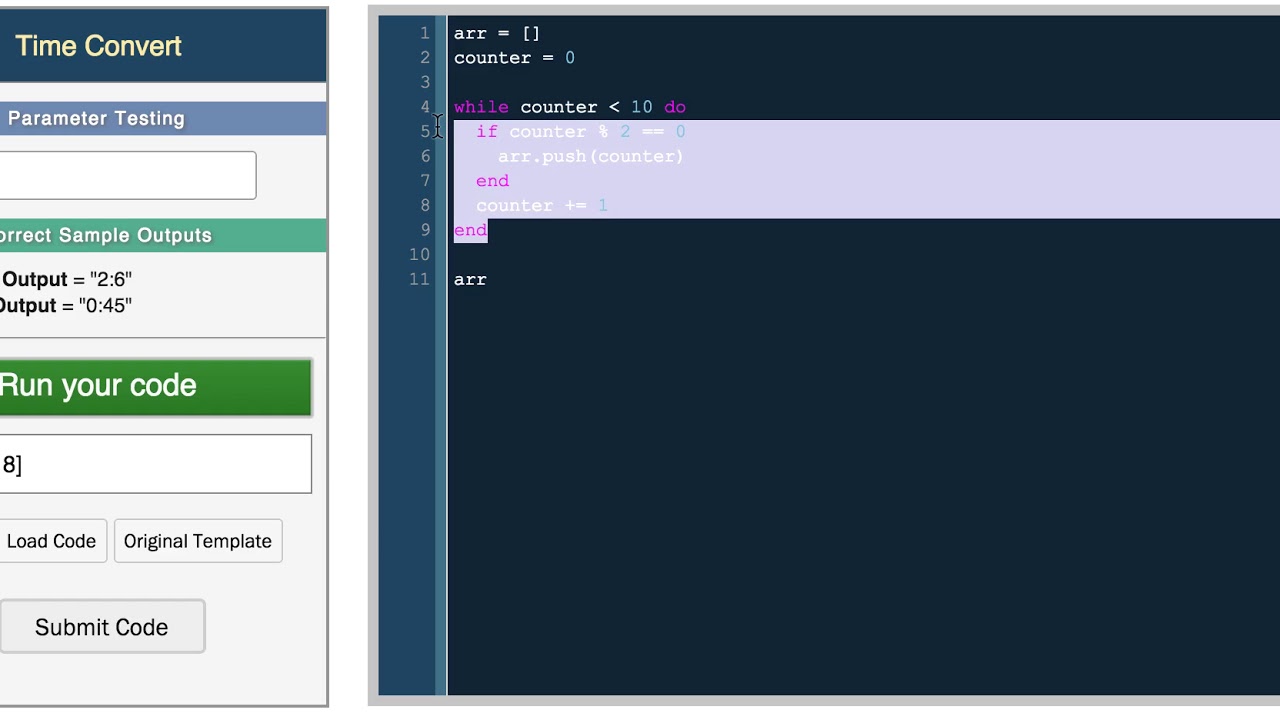 Loops in Ruby - Coderbyte